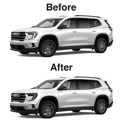 Acadia 25-24 Headlight & Fog Light Smoke Precut Vinyl Tint Overlay | eBay