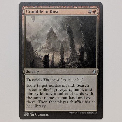 Crumble to Dust - Battle for Zendikar BFZ Magic Card MTG - NM | eBay