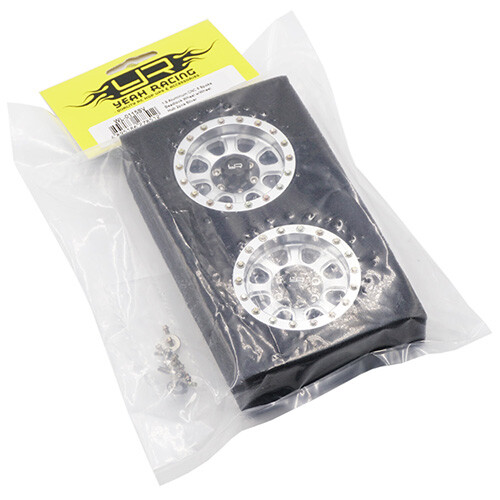 Yeah Racing WL-0115SV 1.9 Alum CNC 8 Spoke Beadlock Wheel w/ Wheel Hub ...