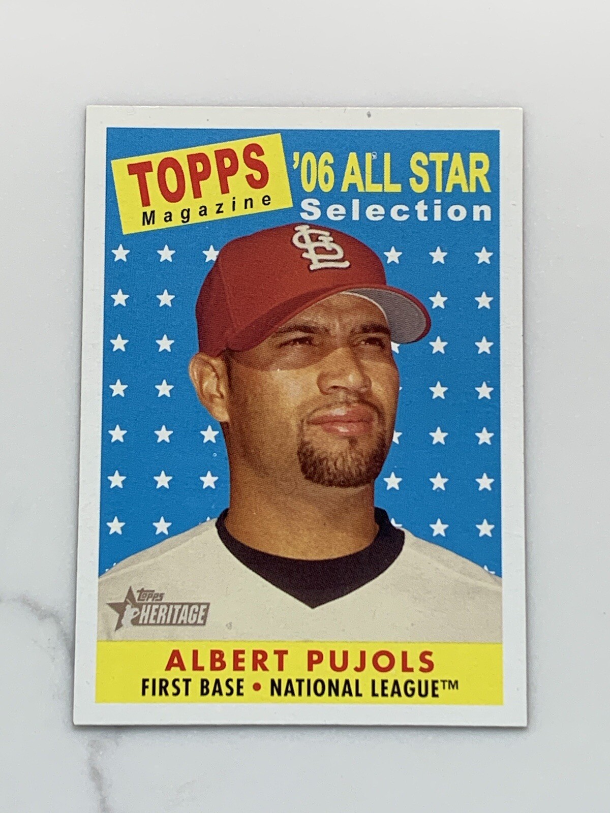 2007 Topps Heritage - Topps Magazine All-Star Selection #476 Albert ...