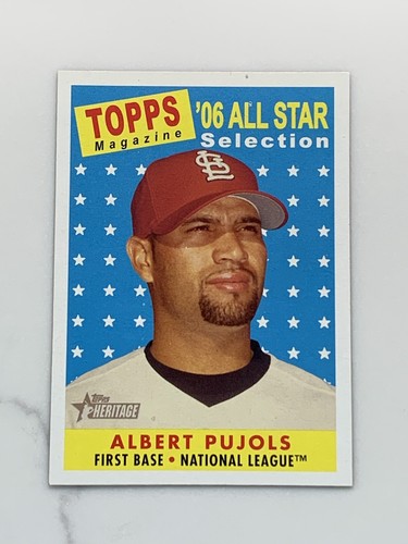 2007 Topps Heritage - Topps Magazine All-Star Selection #476 Albert ...