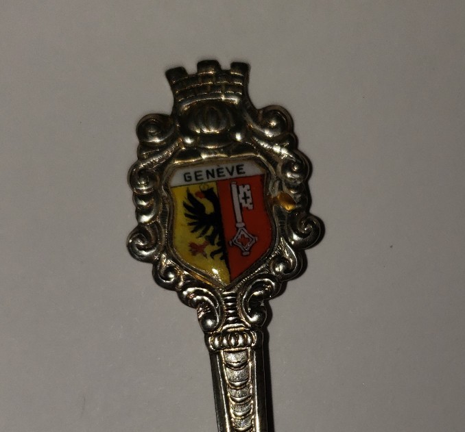 ANTIKO 800 SILVER GENEVE SOUVENIR SPOON | eBay