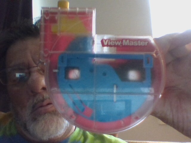 Vintage Tyco VIEWMASTER 3D Viewer Red Blue Clear & Yellow Push Button Model M | eBay