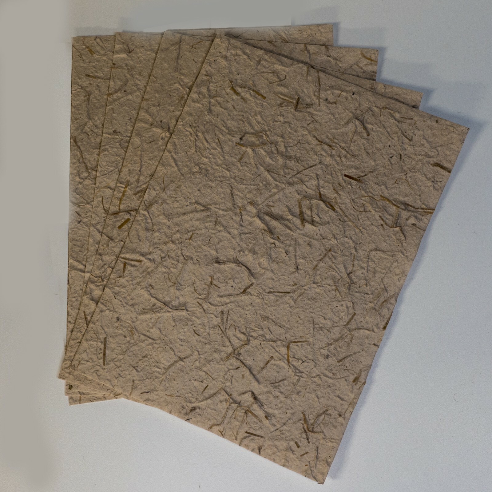 Handmade Mulberry Paper 4 sheets art/craft/decoupage DARK coconut wrap ...
