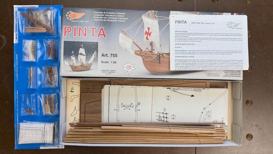 Model Ship Pinta - 1:50 Scale Mantua Model number 755 | eBay
