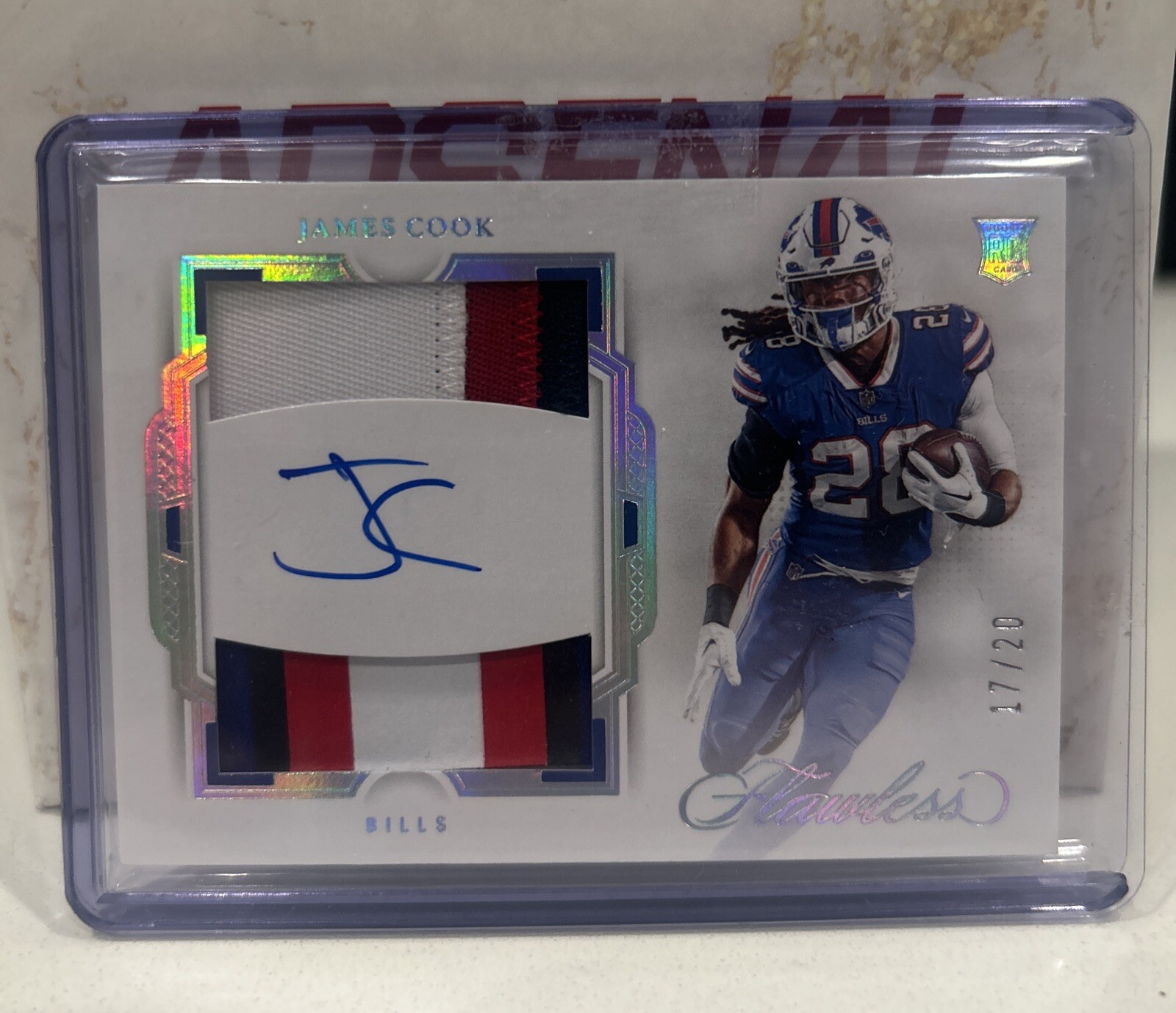 JAMES COOK 2022 FLAWLESS RPA ROOKIE PATCH AUTOGRAPH RC AUTO /20 | eBay