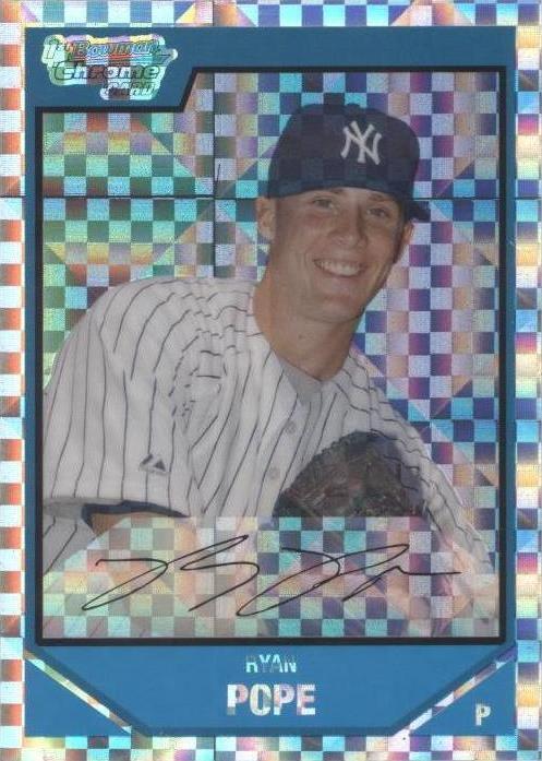 2007 Bowman Draft Picks & Prospects - Chrome Draft Picks Ryan Pope # ...