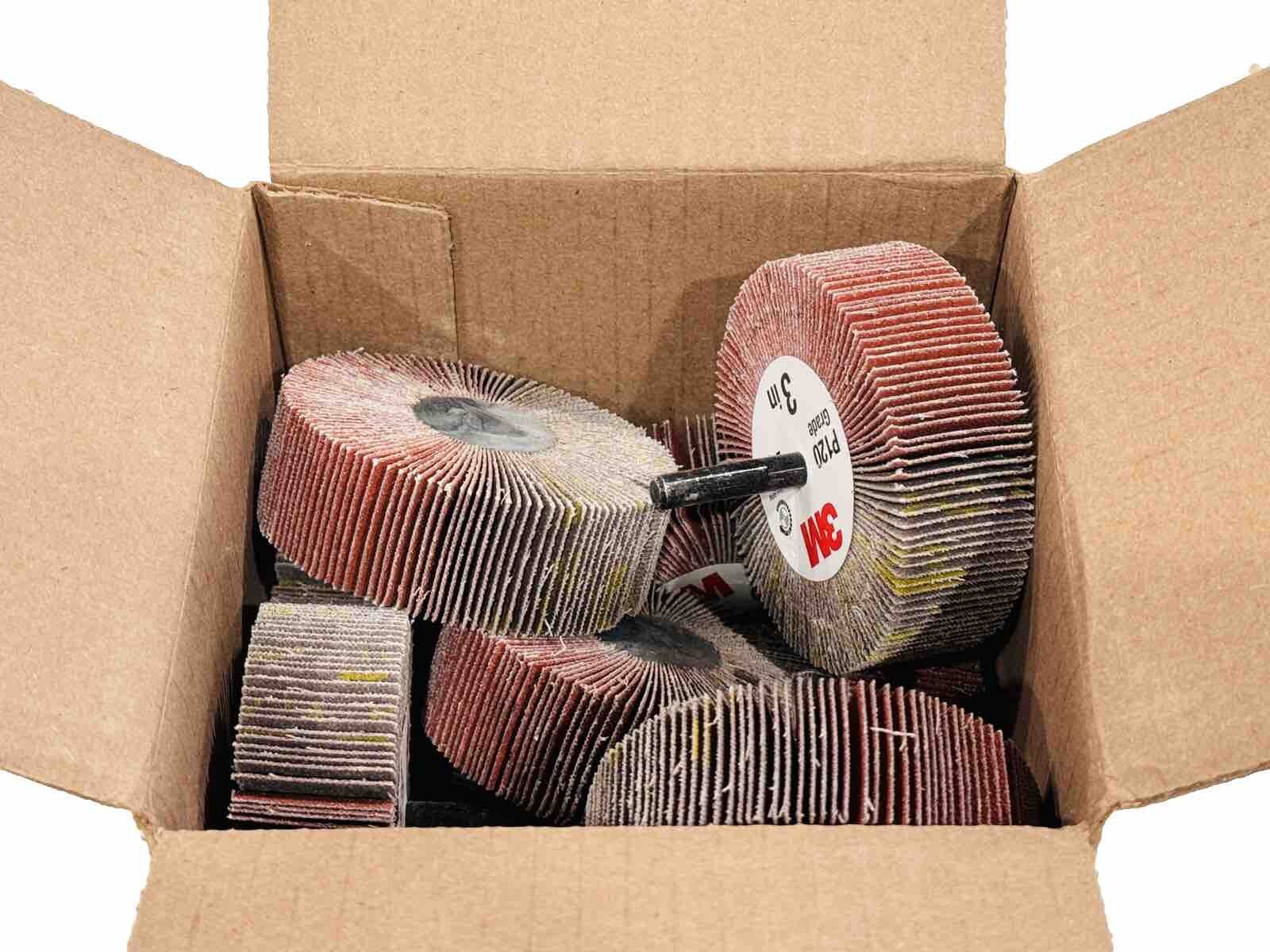 (10) 3M 747D Coated Ceramic 3" x 1" Flap Wheel- 120 Grit | eBay