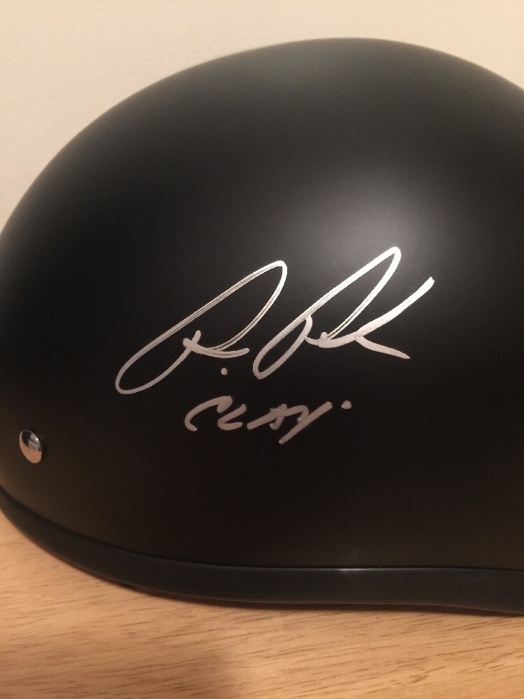 SIGNED x3 Sons Of Anarchy Helmet Perlman Coates Flanagan SOA Tagged ...