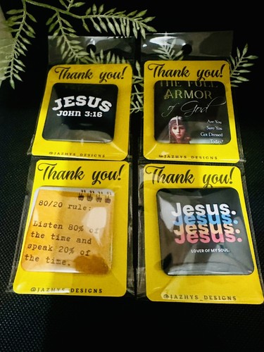 Set of 4 Fridge Magnet (2x2 inches) Christian Bible Verses | eBay Australia