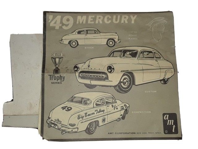 Vintage AMT 49 Mercury 3 in 1 Trophy Series 1/25th Model Car ...