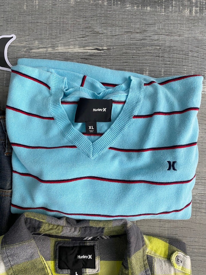 Hurley Outfit Hurley Denim 32 Hurley Sweater Hurley Flannel 3 Pieces In ...