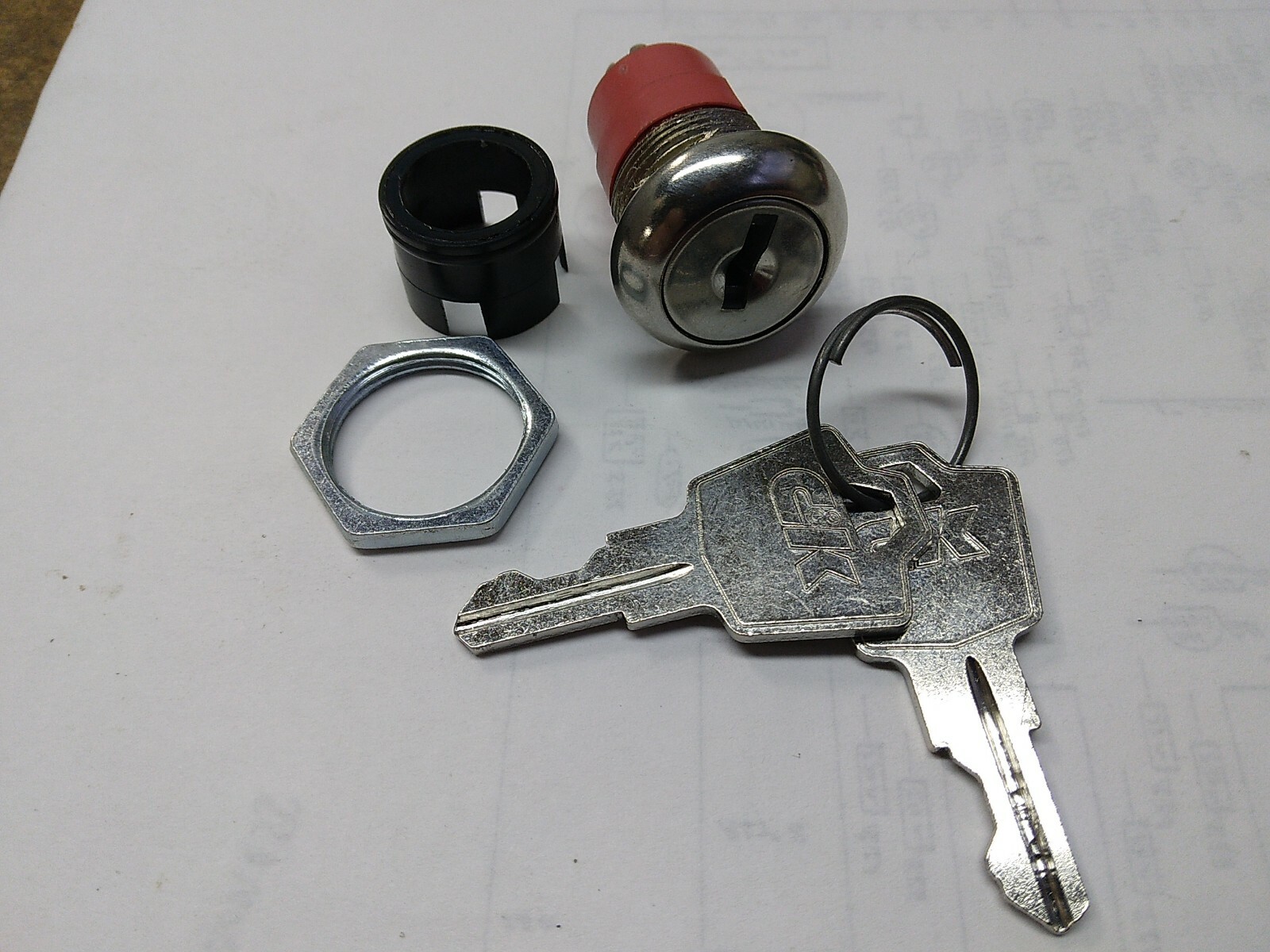 C & K Key Switch SPDT 2Pos Y1011C2C203NQ NOS Electronic Part Security ...