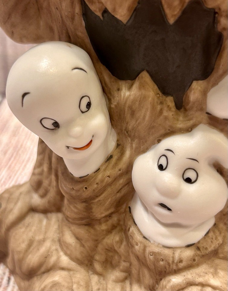 Vintage Casper the Friendly Ghost Halloween Decor Porcelain Candle ...