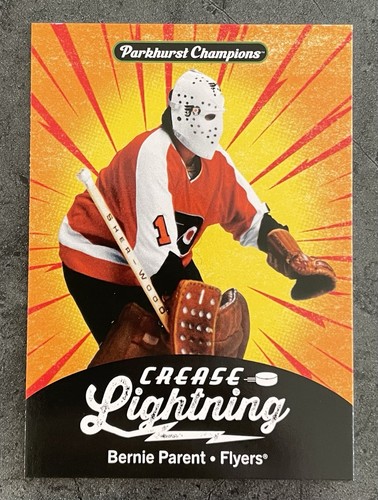 2024-25 UD Parkhurst Champions Bernie Parent CREASE LIGHTNING SP! CL-14 ...