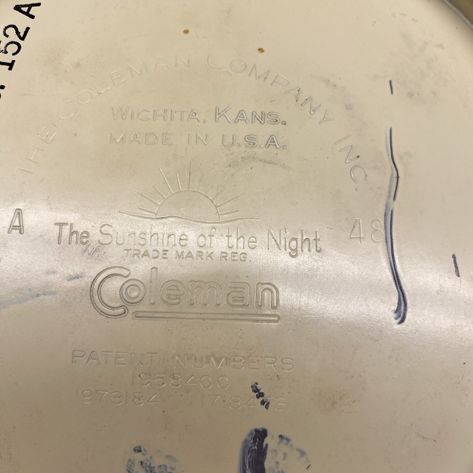 Vintage 1948 Coleman 152A Gas Kerosene Lamp Lantern - Model 152 A | eBay