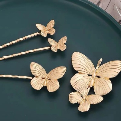 Trendy Gold Butterfly Clip Perfect Hair Accessory for Special ...