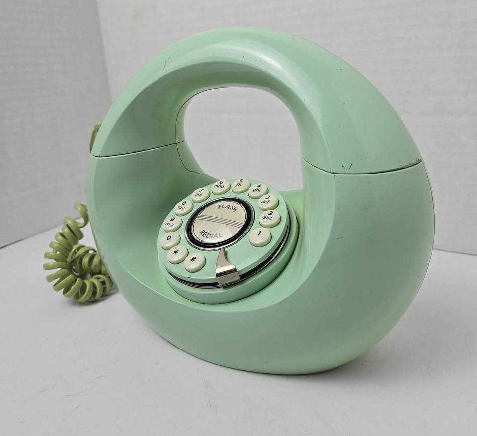 Vintage Donut Phone Rare Mint Green Retro Sculptura Decor Landline ...