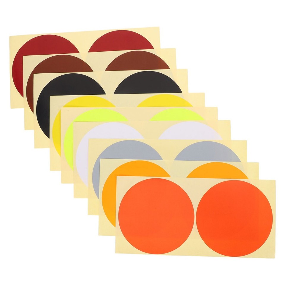 60 Sheets 4 Inch Color Coding Sticker Color-coding Labels Stickers ...