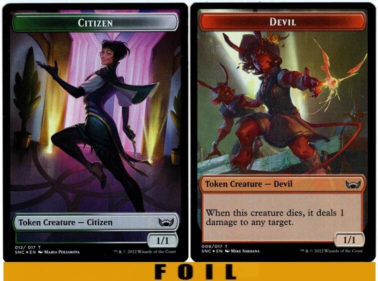 1x- Citizen \ Devil Token - FOIL - Streets of New Capenna - NM MTG | eBay