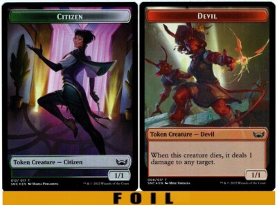 1x- Citizen \ Devil Token - FOIL - Streets of New Capenna - NM MTG | eBay