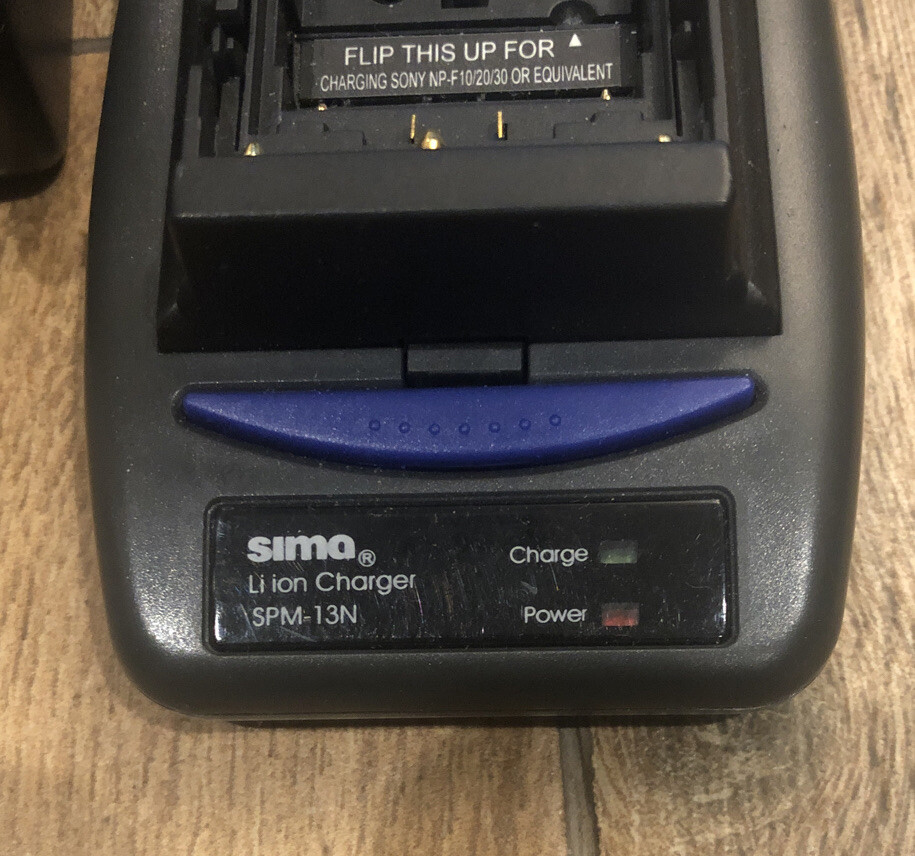 Sima Lithium Ion Battery Charger for Camcorders Model SPM-13N | eBay