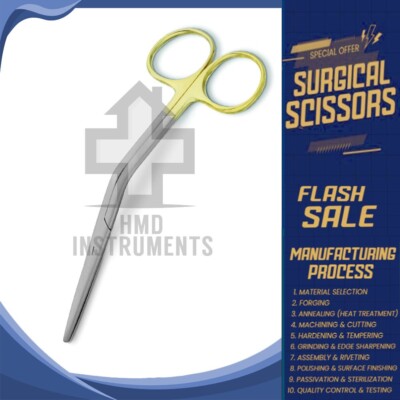 Fomon Dorsal Scissors – Supercut 5.5" Angled Blades with Serrated Edges ...