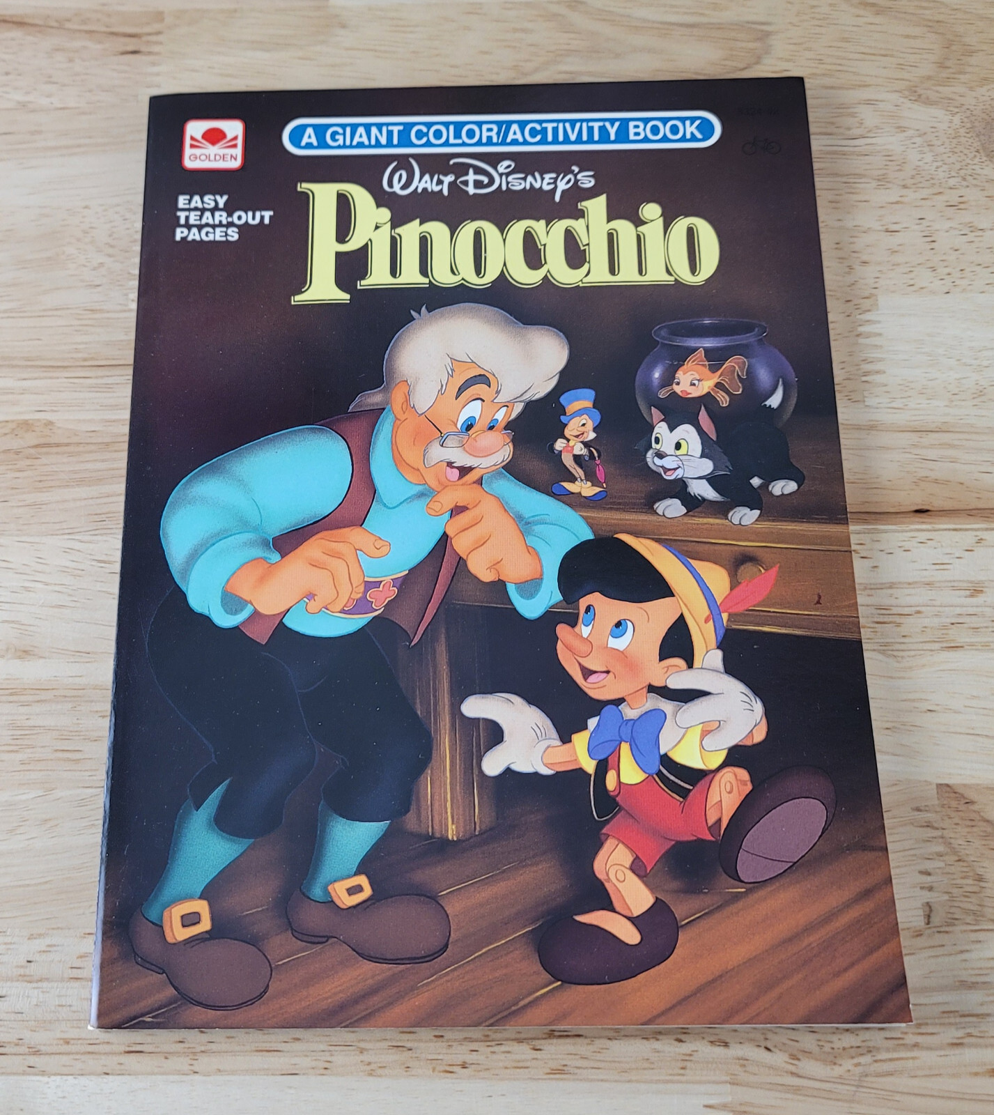 Walt Disney's PINOCCHIO GIANT COLORING BOOK #3324-92 ©1991 Golden Book ...