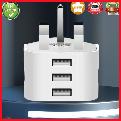 Wall Charger Adapter USB Power Adapter 3 Pin UK Plug for Iphone Tablet ...