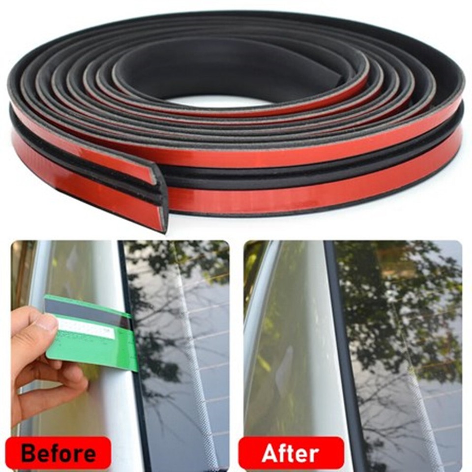 2M Car Accessories Windshield Roof Rubber Seal Strips Noise Insulation ...