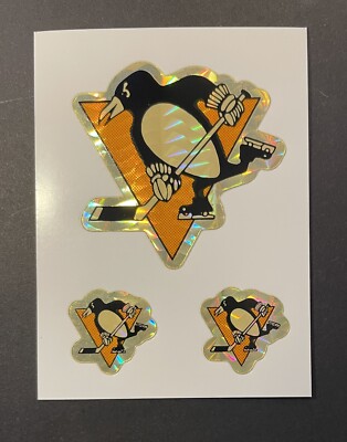 Pittsburg Penguins Original Foil Decal Stamp Kodak Paper 3 1/2 x 2 1/2 ...