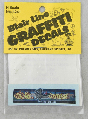 N Scale Graffiti Decal - Dotzilla - Blair Line #1241 | eBay