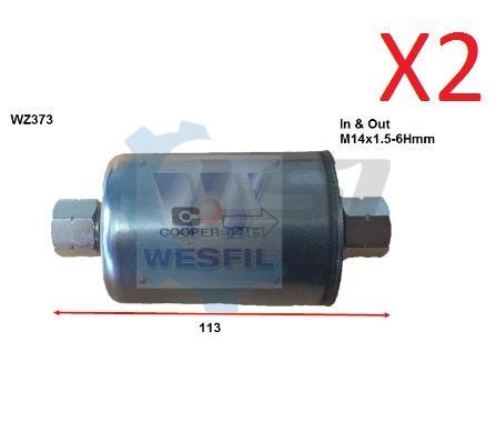 2 x Wesfil Fuel Filters WZ373 | eBay