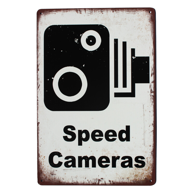 3x Warning Sign Tin Sign 200x300mm Metal Speed Cameras High Quality | eBay