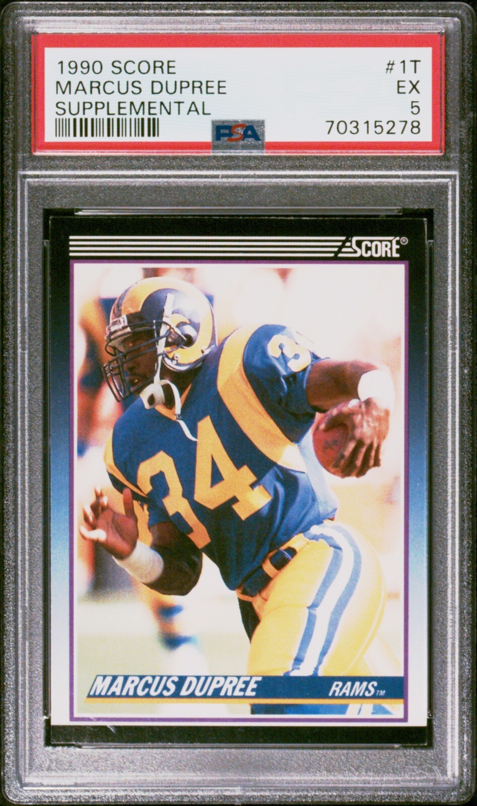 1990 Score - Rookie & Traded (Supplemental) Marcus Dupree #1T (RC) for ...