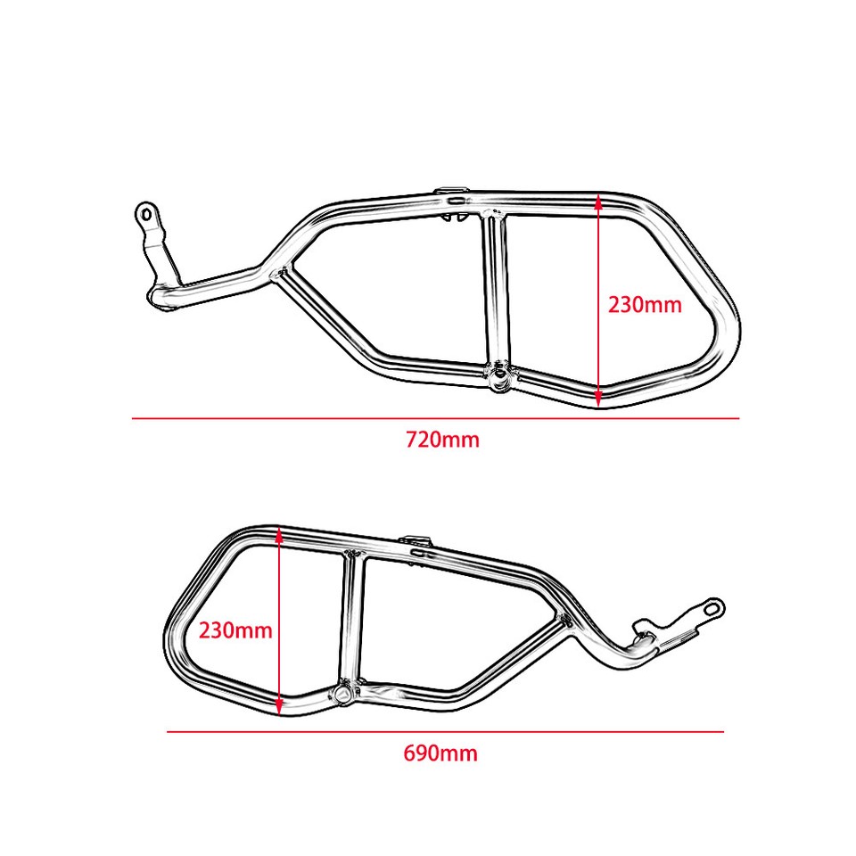 WOLFLINE Crash Bar Engine Guard Protector For FJ09 MT Tracer 900 GT ...