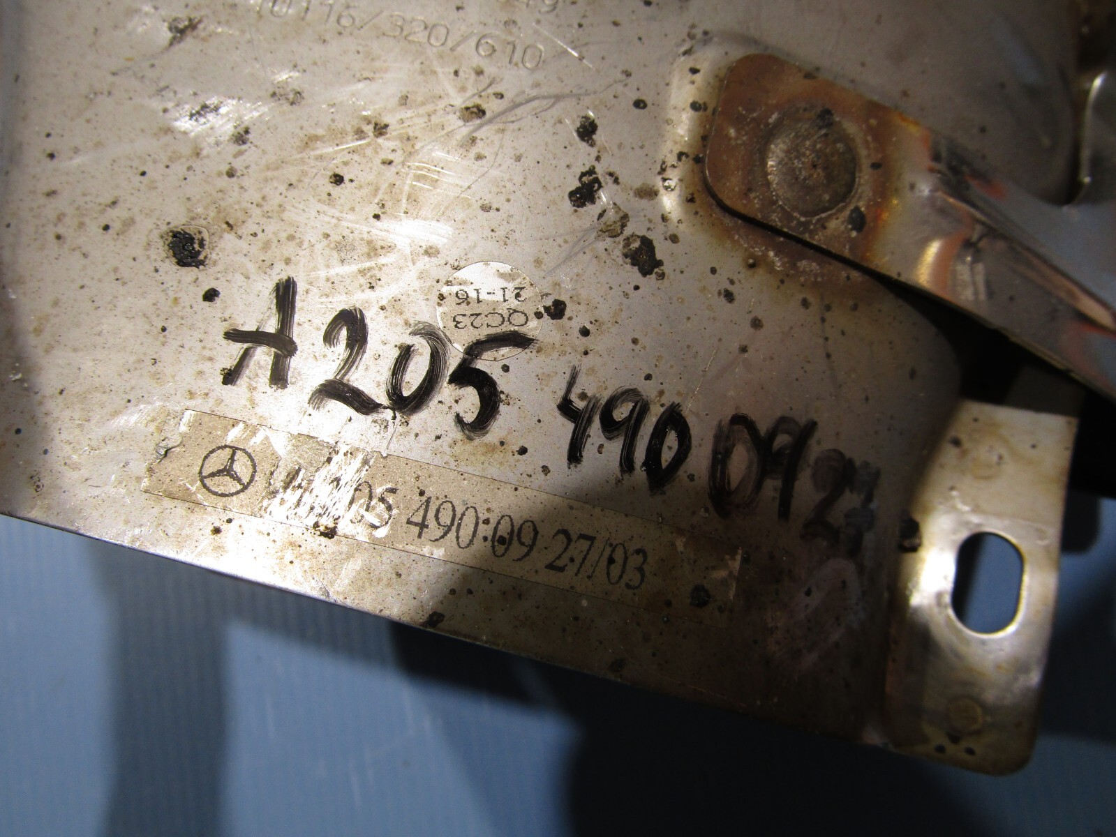 09-17 Mercedes E Class Coupe C207 Left Exhaust Pipe Genuine A2054900927 ...