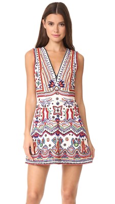 Alice + Olivia Patty Embellished A-Line Dress White Size 4 NWOT | eBay