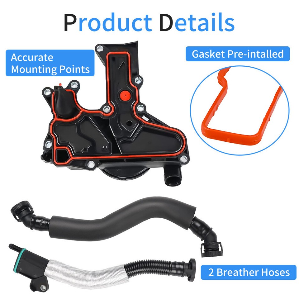 06H103495 Oil Separator PCV Valve 06H-103-495AH for Audi Q3/5 VW Tiguan ...