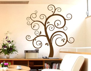 ADESIVI MURALI ALBERO STILIZZATO ADESIVO MURALE WALL STICKERS ALBERI ...