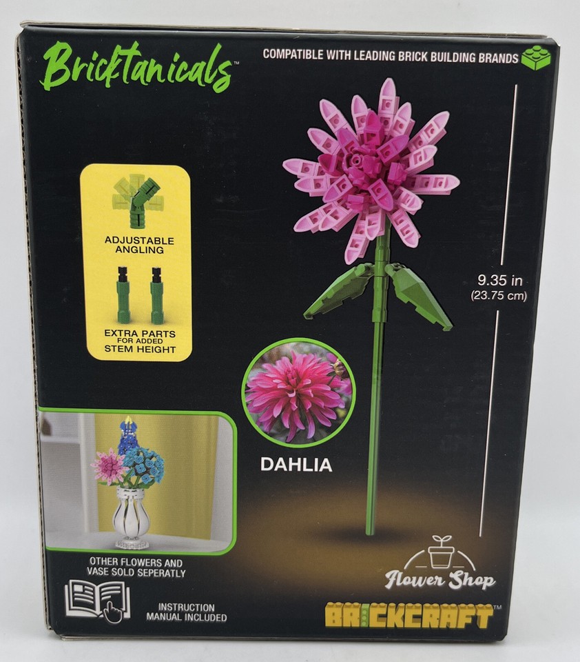 Bricktanicals Dahlia Brick Building Set Brickcraft Flower Shop 100 ...