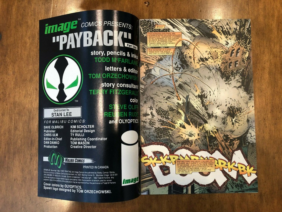 Image Comics Spawn Issue #6 (1992) Todd McFarlane Story Excellent Copy ...