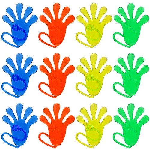 12pcs Funny Sticky Hands Toy Jelly Stretchy Sticky Palms Novelty ...
