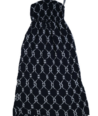 Gap Womens Black White Lined Cotton Drawstring Bust Strapless Summer ...