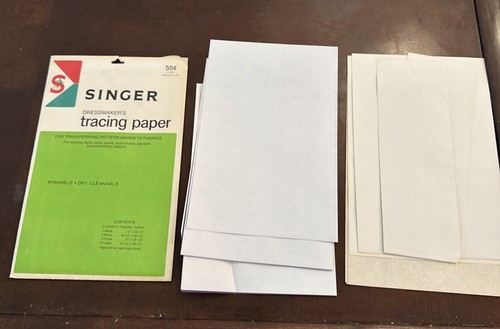 Singer Dressmakers Tracing Paper - 6 Sheets Purple and Cream Old Stock ...