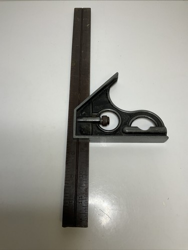 Vintage 12" Heavy Metal slide angle Ruler Unbranded AS IS ! | eBay