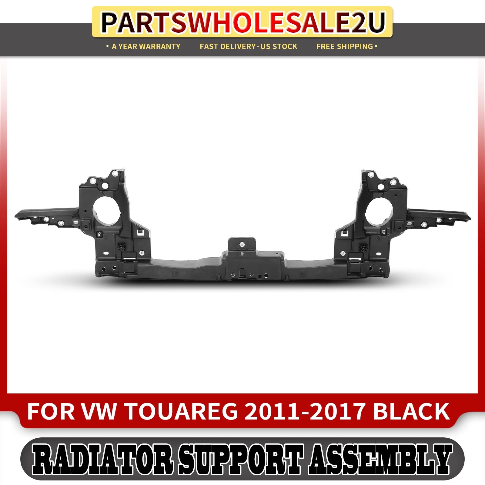 Radiator Support Assembly for Volkswagen Touareg 2011-2017 VW1225136 ...
