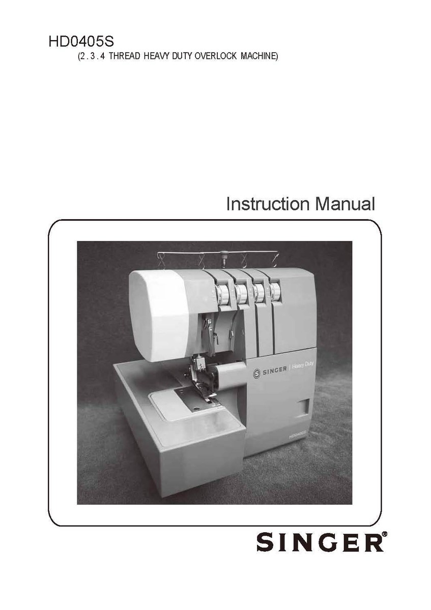 Singer Sewing Machines Singer Overlocker HD0405S Heavy Duty Machine ...