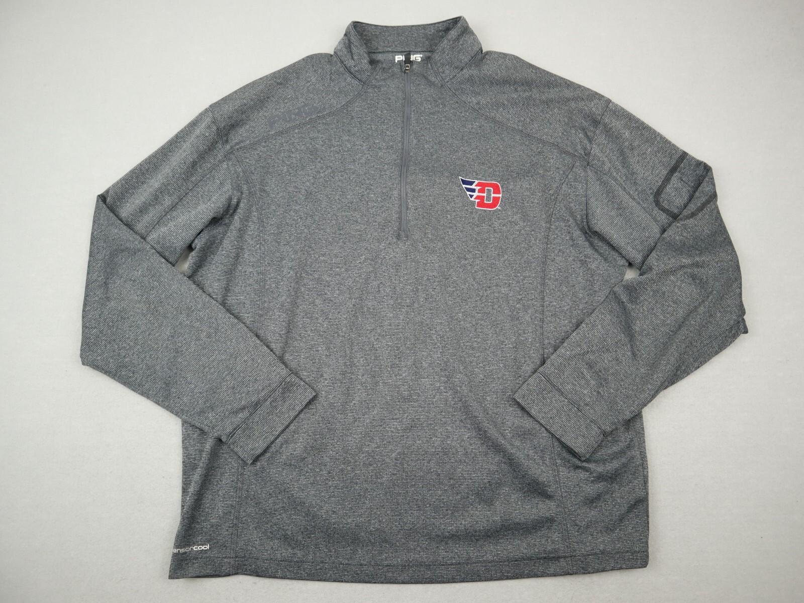 Dayton Flyers Sweater Men Extra Large Blue Ping 1/4 Zip Pullover NCAA ...