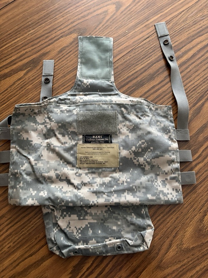 KDH Military Plate Carrier Enhanced Side Ballistic Insert 2008 | eBay